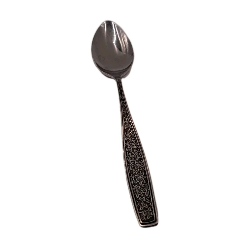 Interpur | Dining | Interpur Inr29 Stainless Flatware Textured Leaves ...